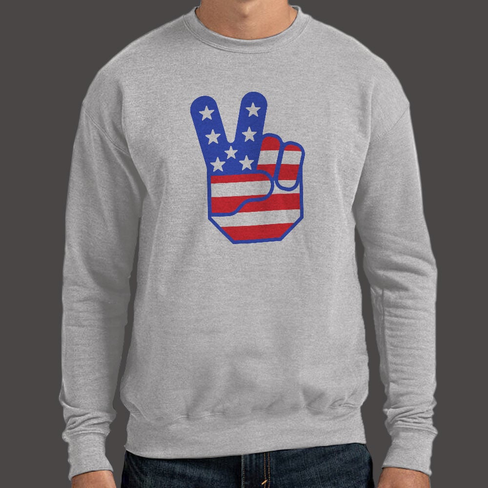 Flag Peace Sign Sweater – 6DS