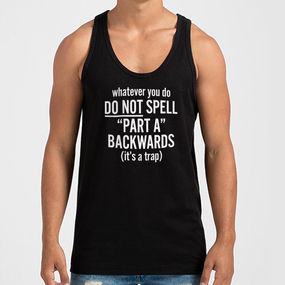 Part A Backwards Men's Tank – 6DS