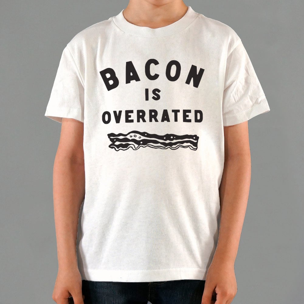 Bacon is Overrated Kids' T-Shirt – 6DS