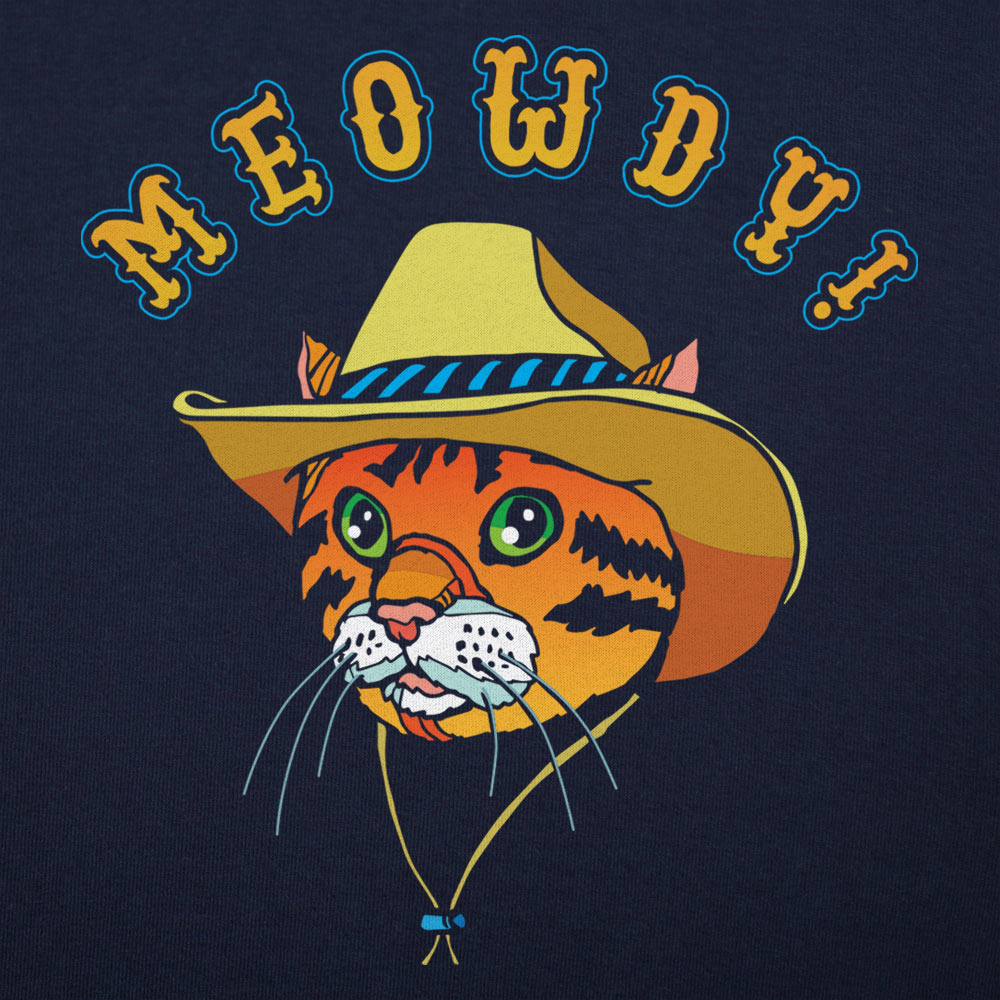 Meowdy Cat Full Color Men's T-Shirt – 6DS